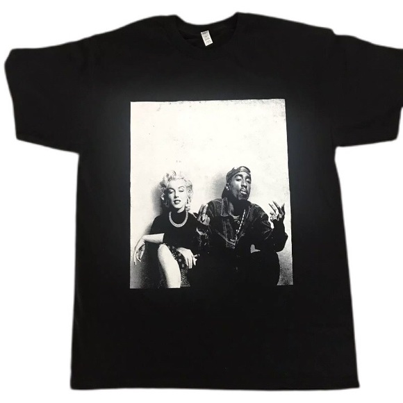 Uknown Tops 2pac And Marilyn Monroe Tshirt Unisex Poshmark